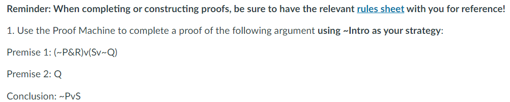 Solved Reminder: When completing or constructing proofs, be | Chegg.com
