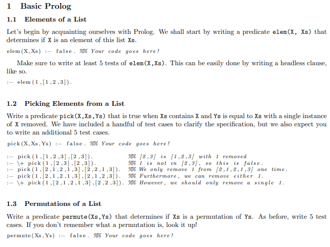 Solved 1.4 Sorted Lists Write a predicate sorted (Xs) that | Chegg.com