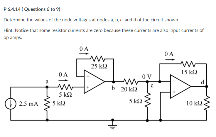 Solved P 6 4 14 Questions 6 To 9 Determine The Values Of