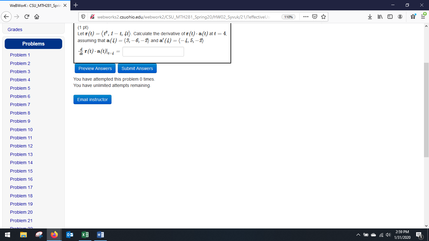 Solved WebWork: CSU_MTH281_Sprin x + - 0 X + → O | Chegg.com
