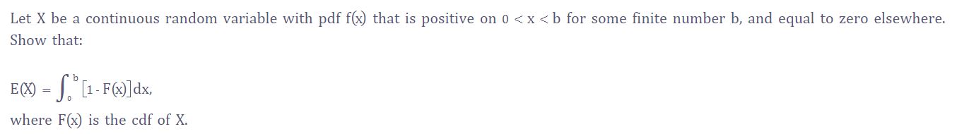 Solved Let X be a continuous random variable with pdff(x) | Chegg.com