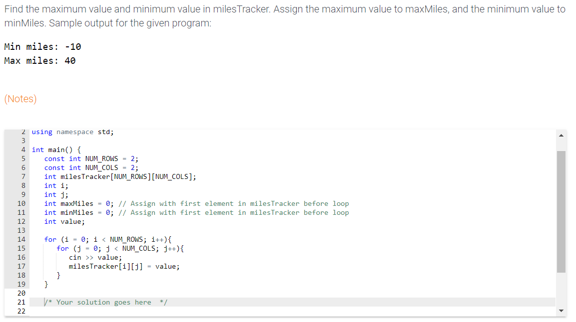 Solved Find the maximum value and minimum value in | Chegg.com