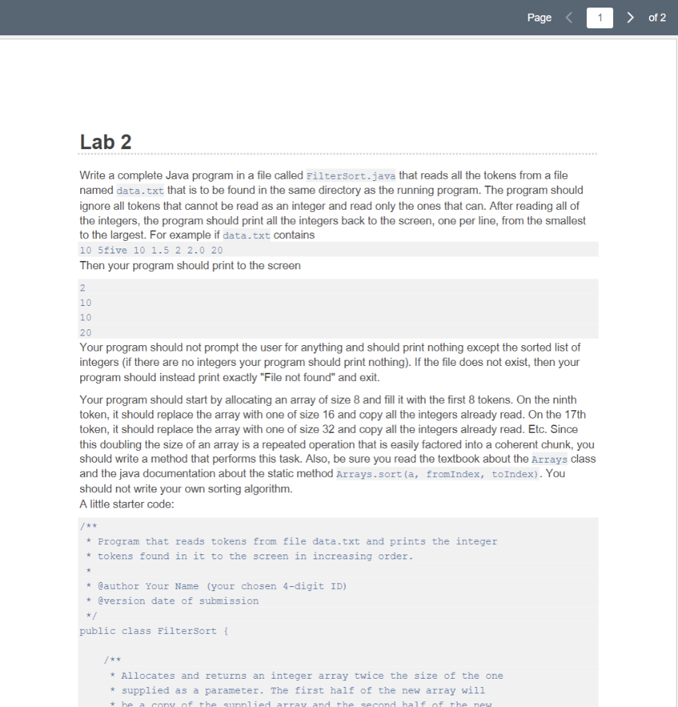 Solved Please help me with this assignment. write in Java | Chegg.com