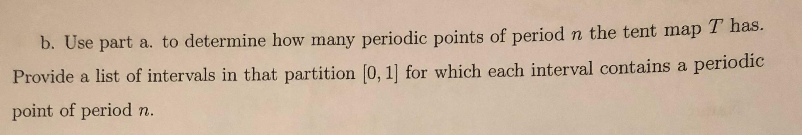 Solved 2. Consider tent map 2x T(x) = 0