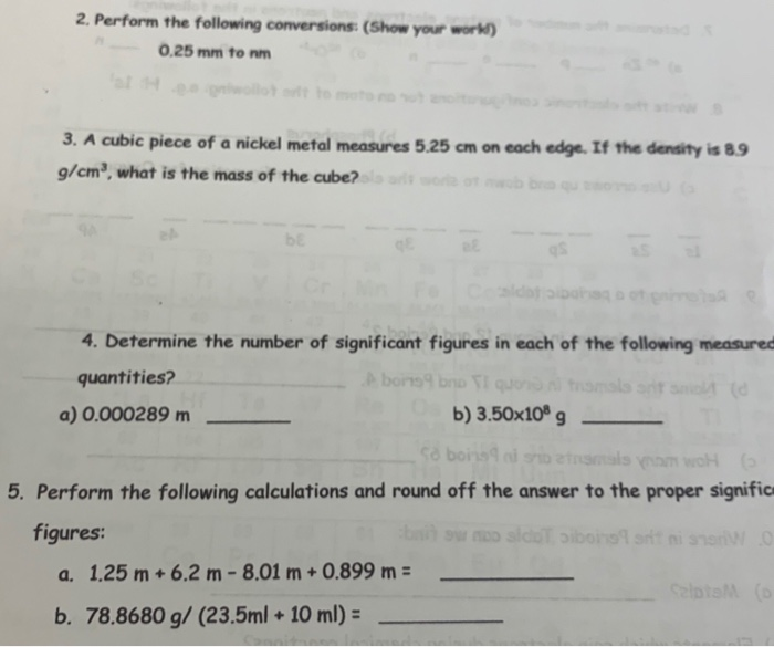 Solved 2. Perform the following conversions (Show your work | Chegg.com