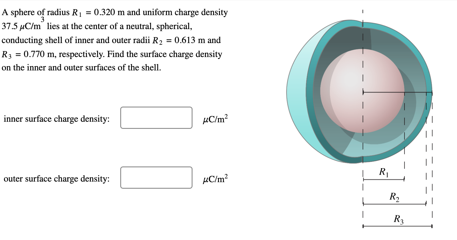 Solved A thin metallic spherical shell of radius 43.6 cm has | Chegg.com