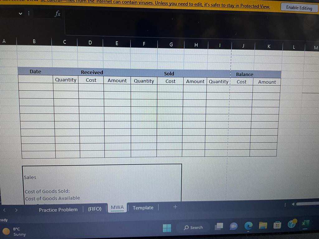 Solved Please complete the attached Spreadsheet and | Chegg.com