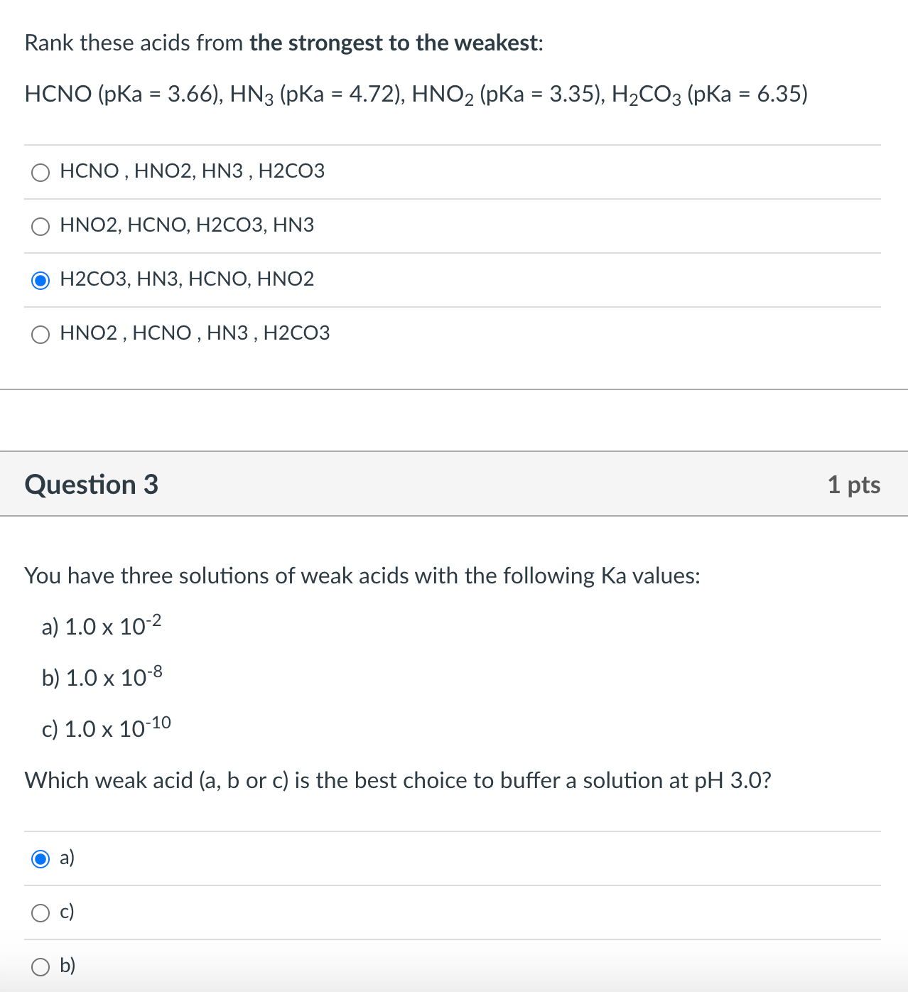 Solved Rank these acids from the strongest to the weakest: | Chegg.com
