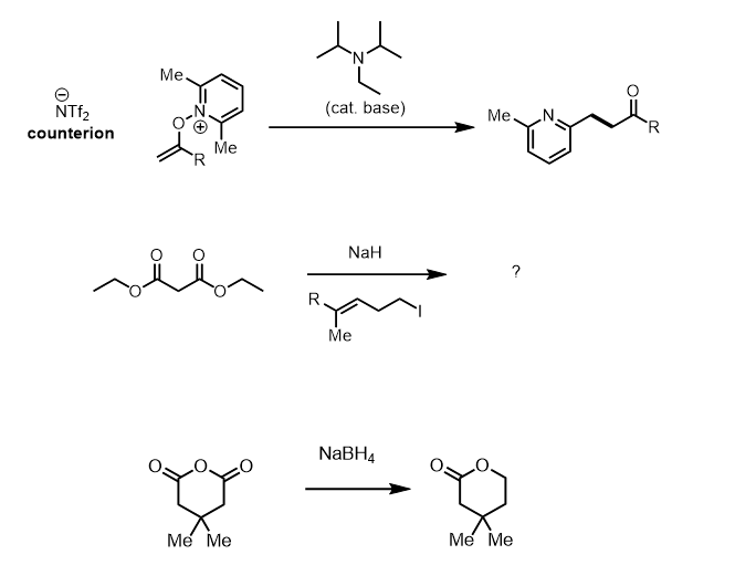 Solved tuk Me (cat. base) NTR2 counterion Me Me *R NaH ? ihr | Chegg.com