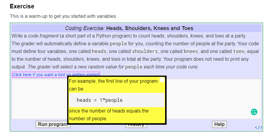 Solved Exercise This is a warm-up to get you started with | Chegg.com