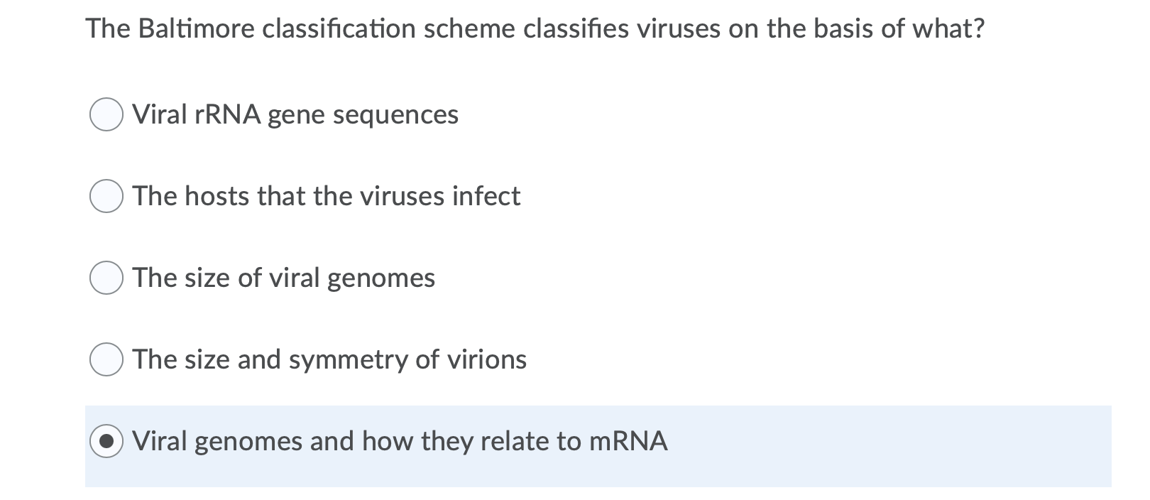 Solved The Baltimore classification scheme classifies | Chegg.com