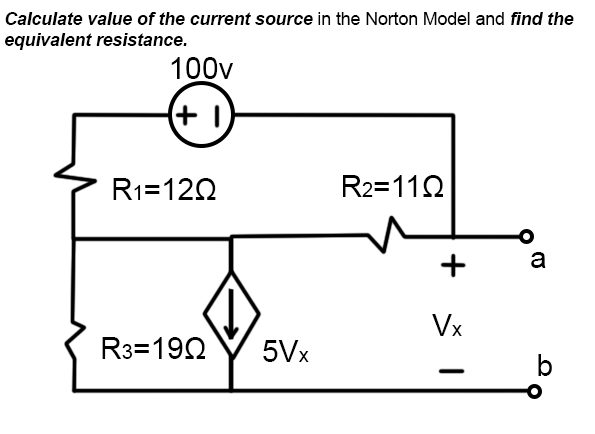 Solved Calculate value of the current source in the Norton | Chegg.com