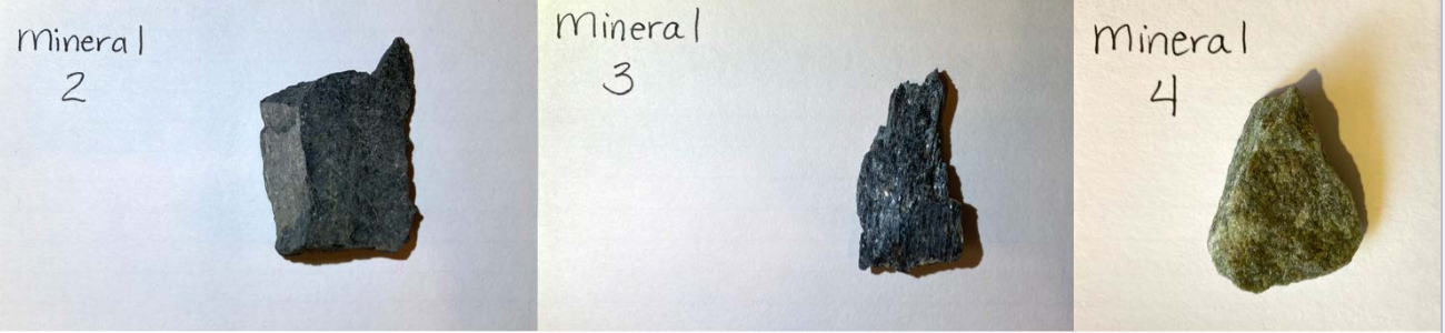 Solved Mineral 2 Mineral 3 Mineral 4. Mineral 7 Mineral | Chegg.com