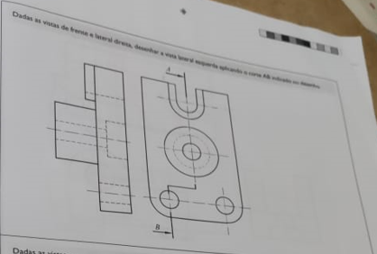 Solved Given the front and right side views, draw the left | Chegg.com