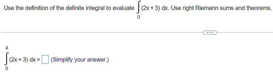 Solved Use the definition of the definite integral to | Chegg.com