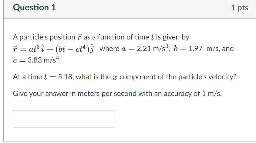 Solved A particle's position r as a function of time t is | Chegg.com