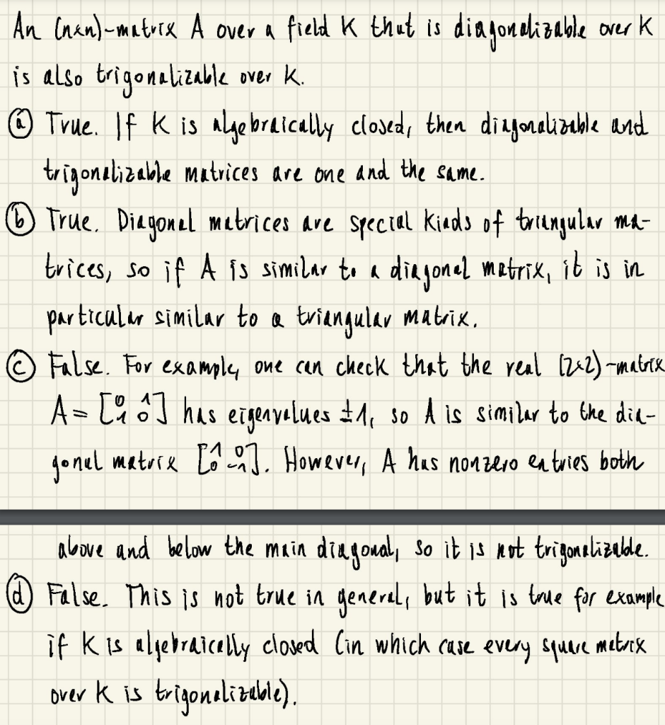 Solved 6 If a field K is algebraically closed, then every | Chegg.com