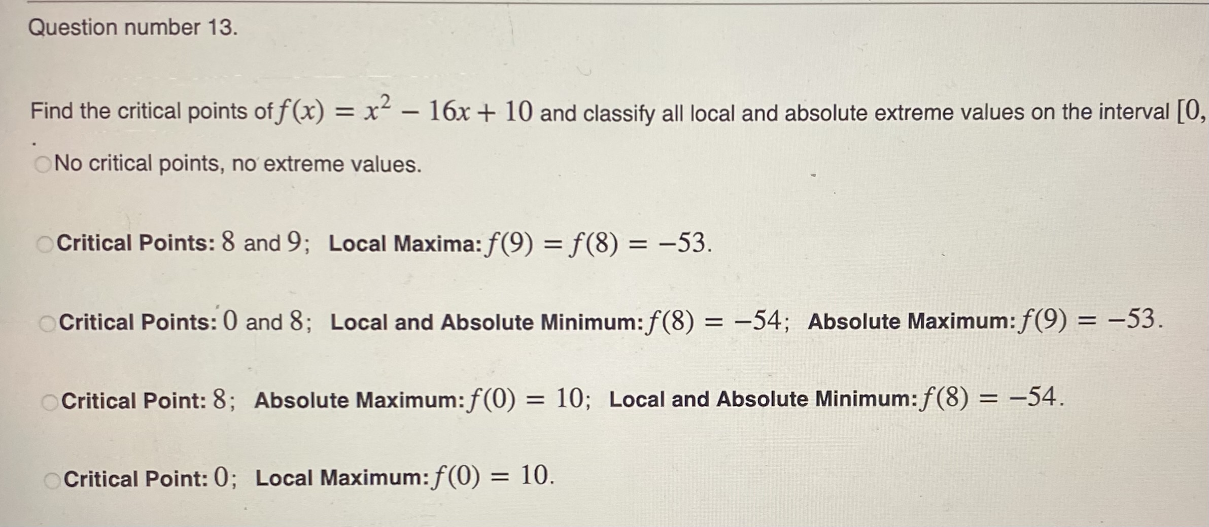 Solved Question number 13.Find the critical points of | Chegg.com