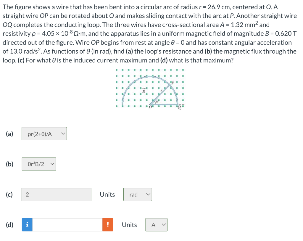Solved The figure shows a wire that has been bent into a | Chegg.com