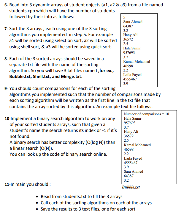 Solved Assuming you have a class Student class Student { | Chegg.com
