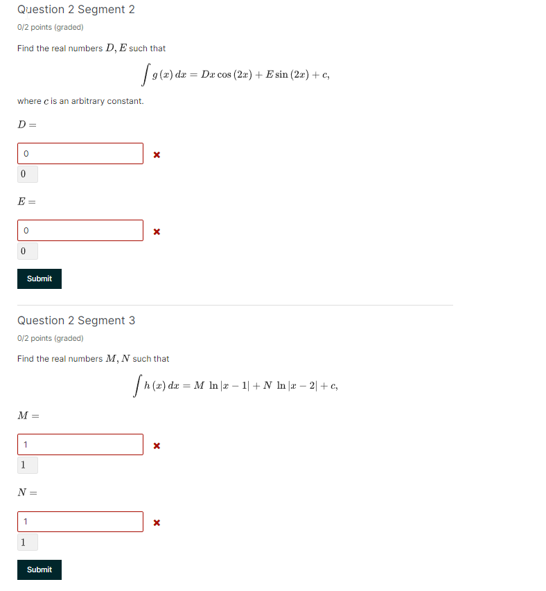Solved 0/2 points (graded) Consider the functions f,g,h | Chegg.com