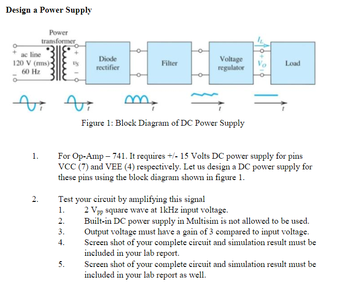 Please Design The Circuit On Multisim And Explain 