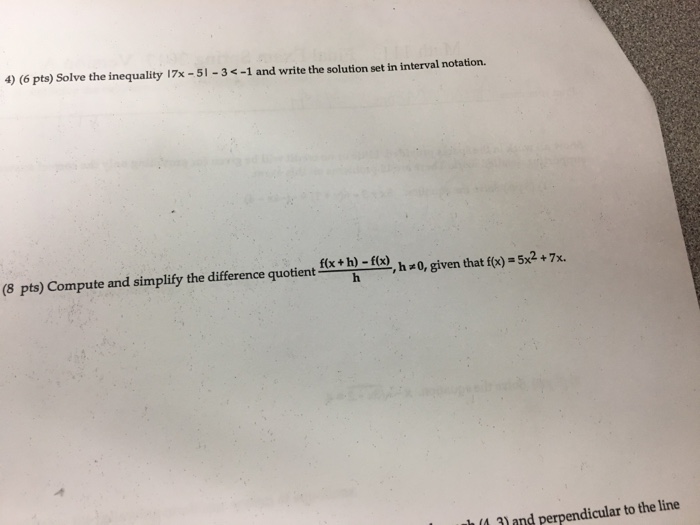Solved Solve the inequality 17x - 51 - 3