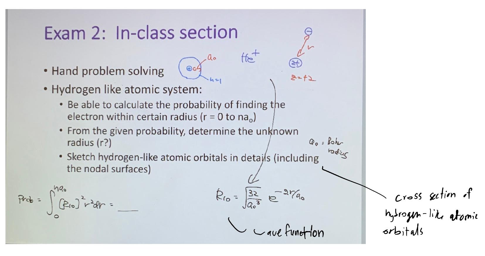 Solved Calculate the probability of finding the electron | Chegg.com