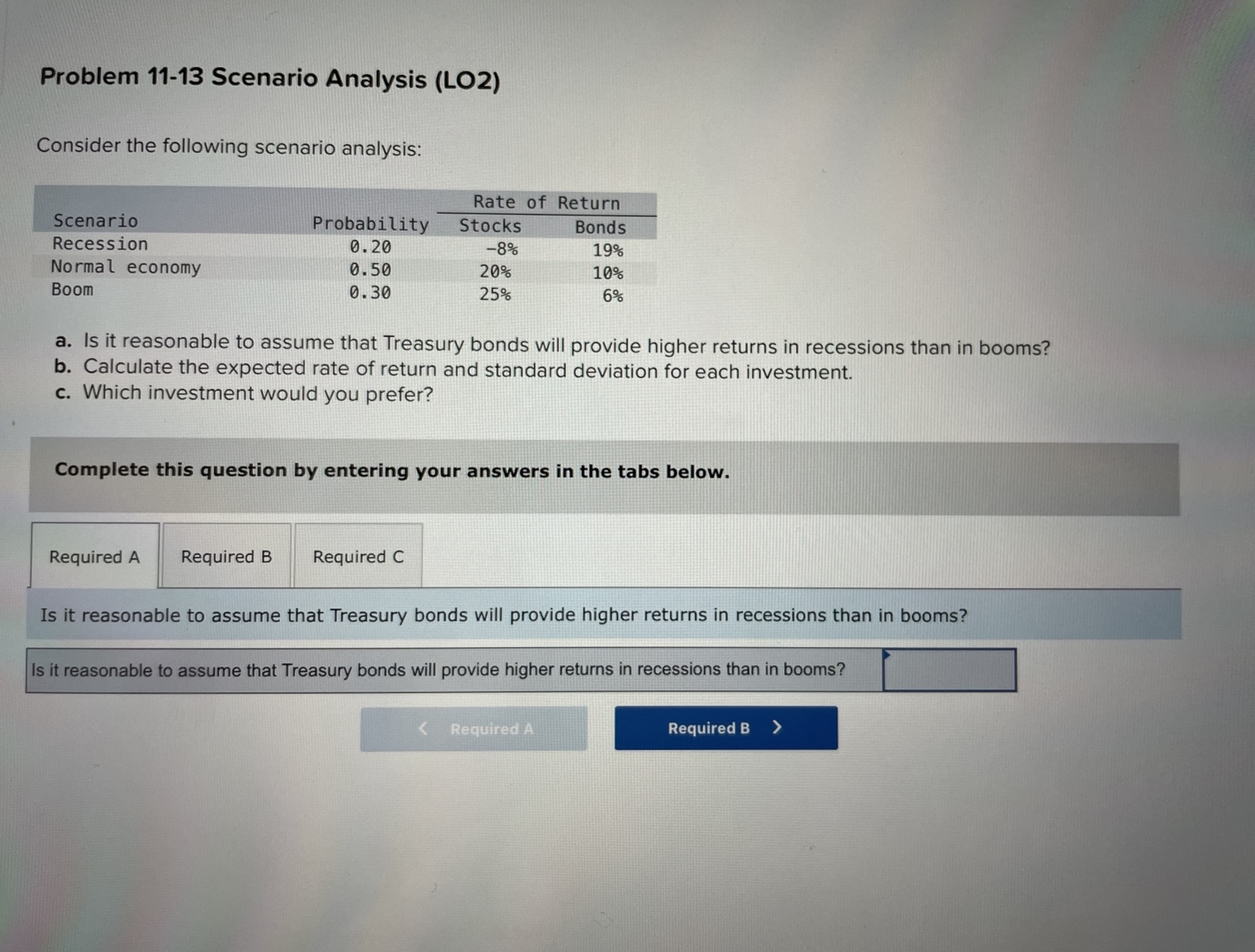 Solved Problem 11-13 Scenario Analysis (LO2) Consider the | Chegg.com