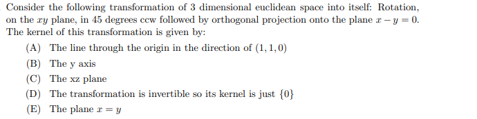 Solved Consider the following transformation of 3 | Chegg.com