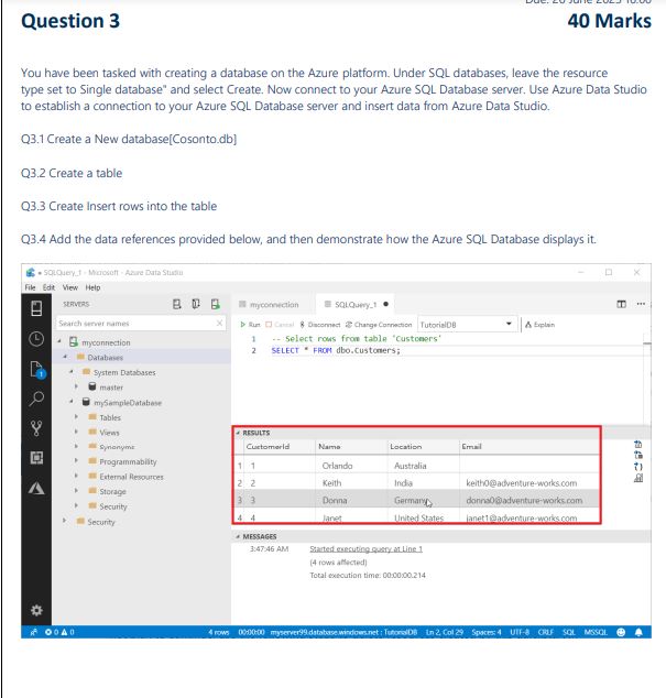 Solved Summative Question(s) 100 Marks Question 1 30 Marks | Chegg.com