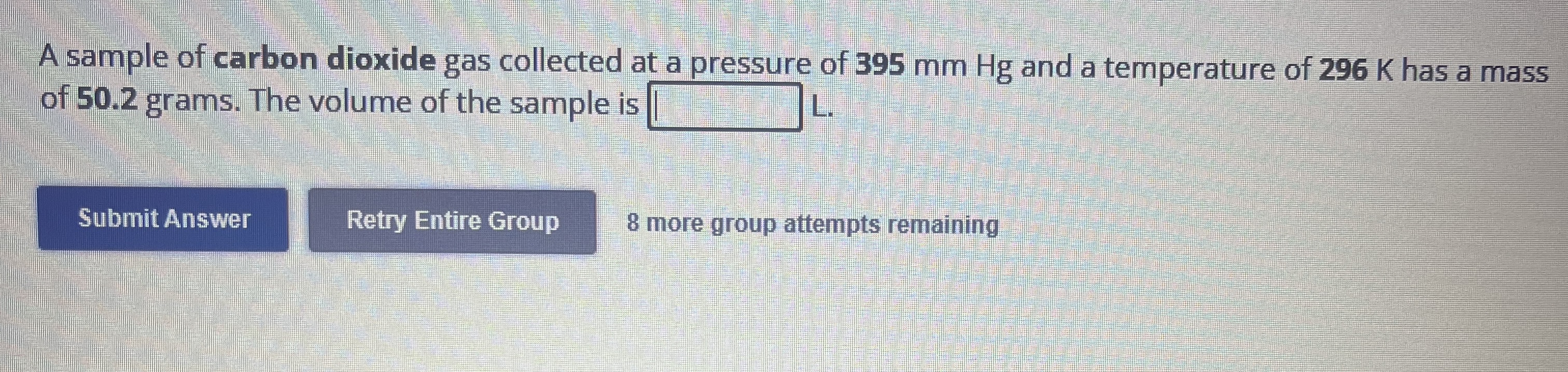 Solved A sample of carbon dioxide gas collected at a | Chegg.com