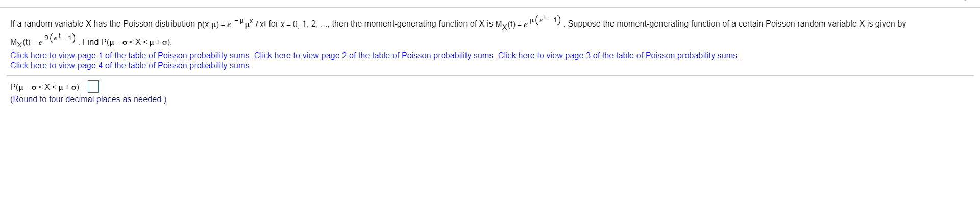 Solved Suppose The Moment Generating Function Of A Certain 8288