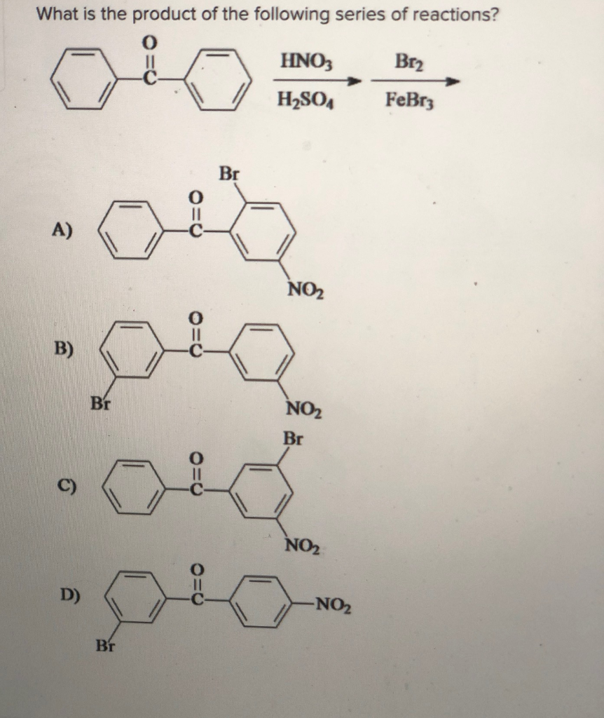 Solved What is the product of the following series of | Chegg.com