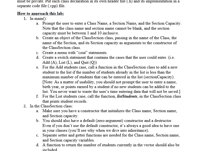 C++ PROGRAMMING: CLASS COMPOSITION ASSIGNMENT | Chegg.com