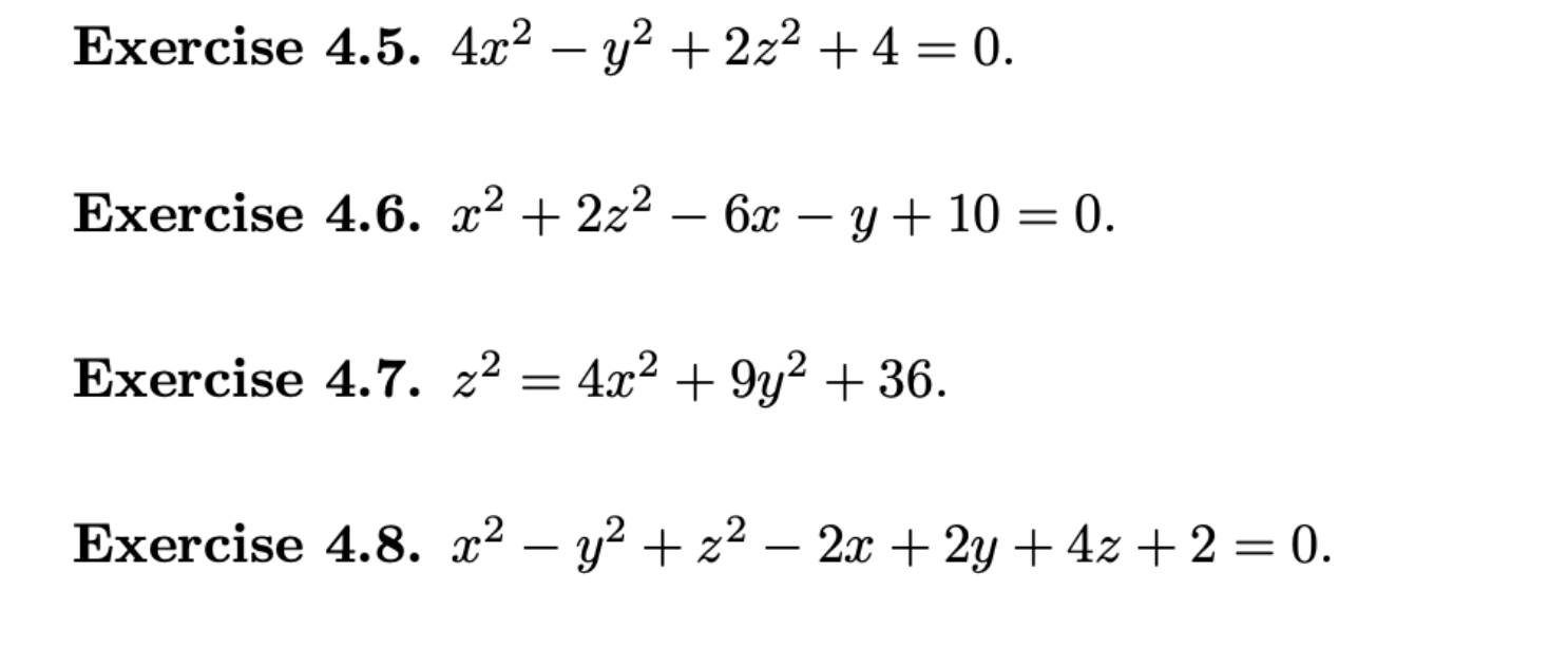 Solved Using traces, sketch the following surfaces. Identify | Chegg.com