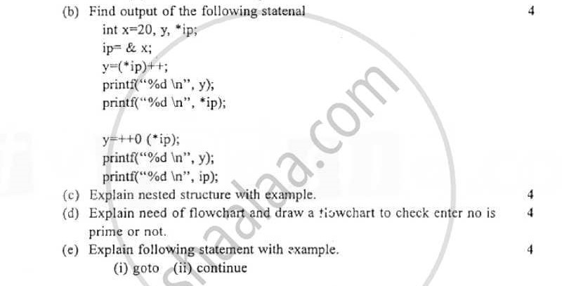 Solved (b) ﻿Find output of the following statenalint | Chegg.com