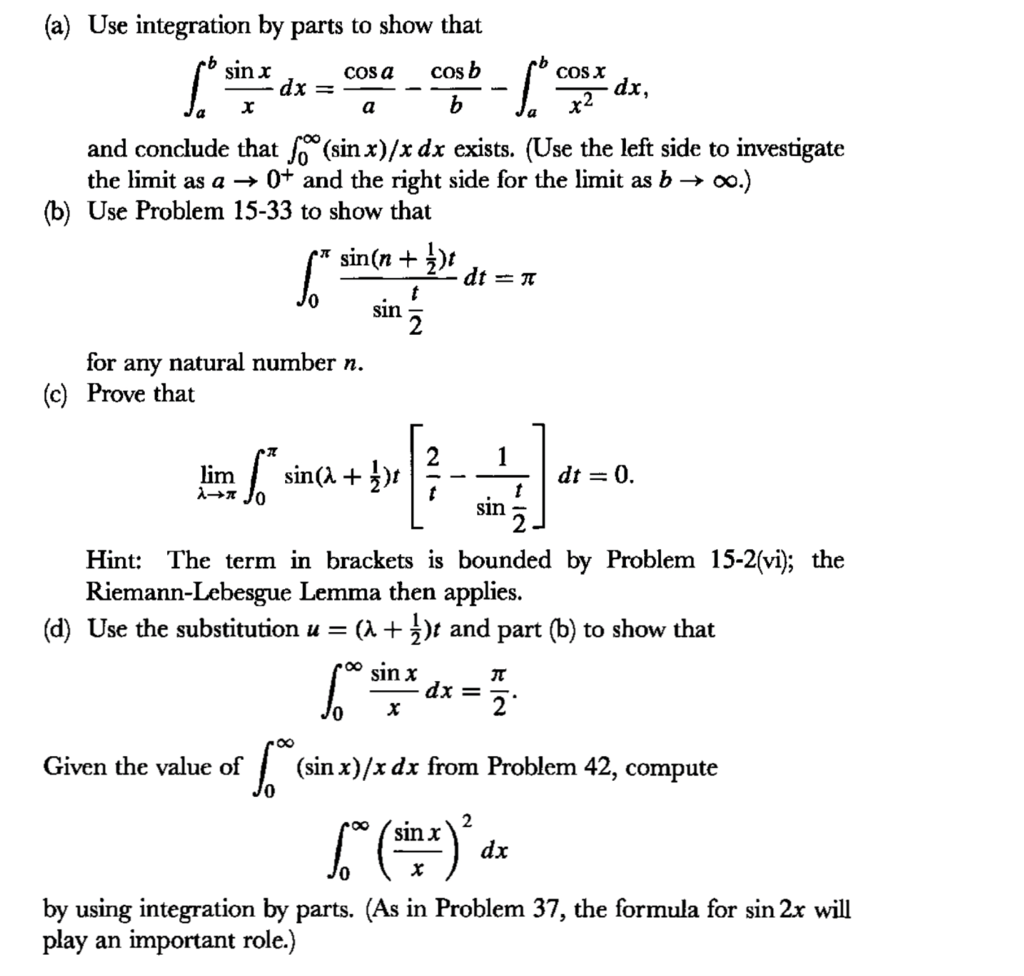 Integration By Parts With Limits