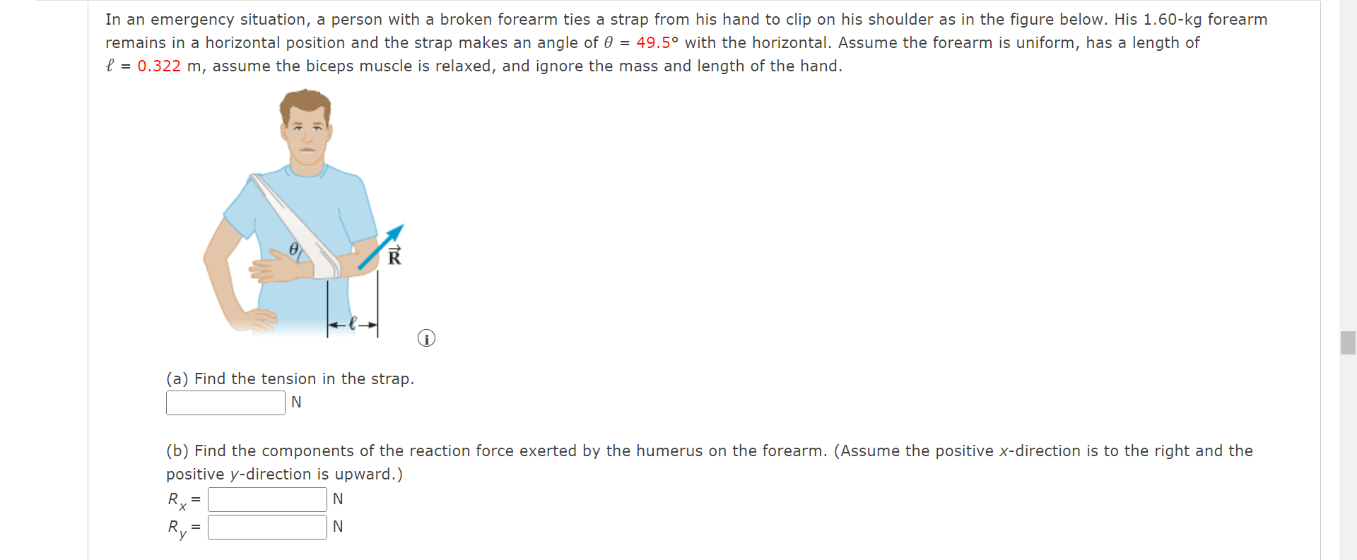 Solved In an emergency situation, a person with a broken | Chegg.com