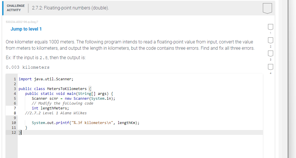 Solved Jump to level 1One kilometer equals 1000 ﻿meters. The | Chegg.com