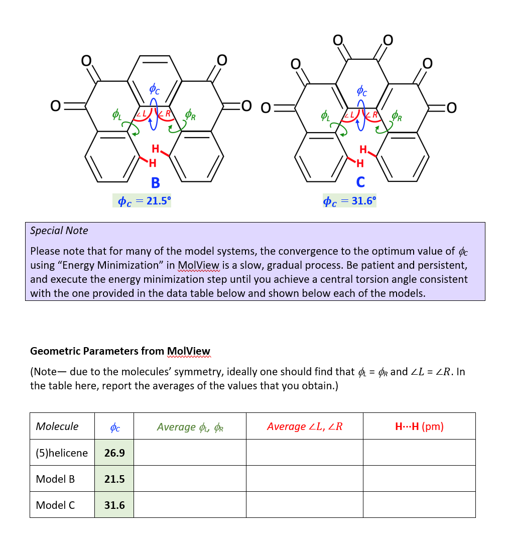 Record your observations from MolView for the various | Chegg.com