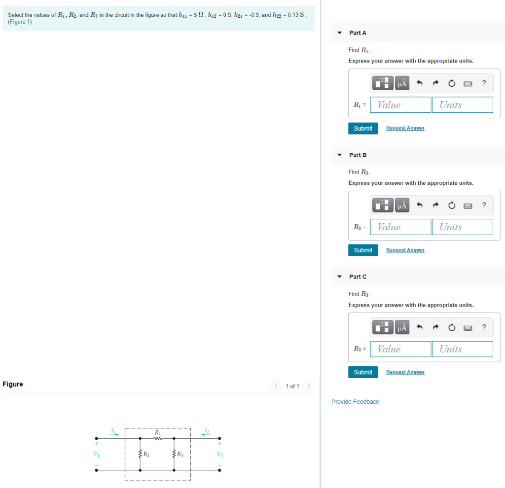 Solved Select the values of R1, R2, and R3 in the circuit in | Chegg.com