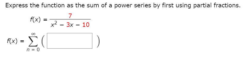 Solved Find A Power Series Representation For The Function