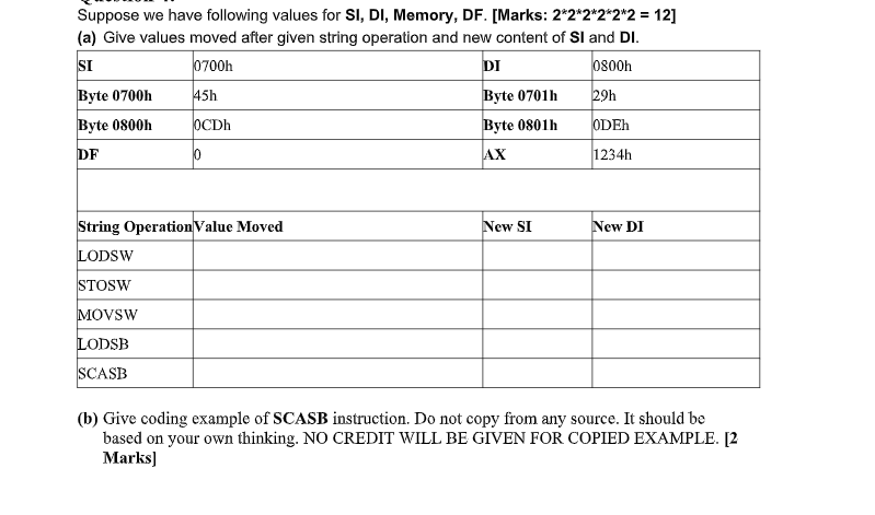 Solved -Only Emulator 8086 application is allowed | Chegg.com