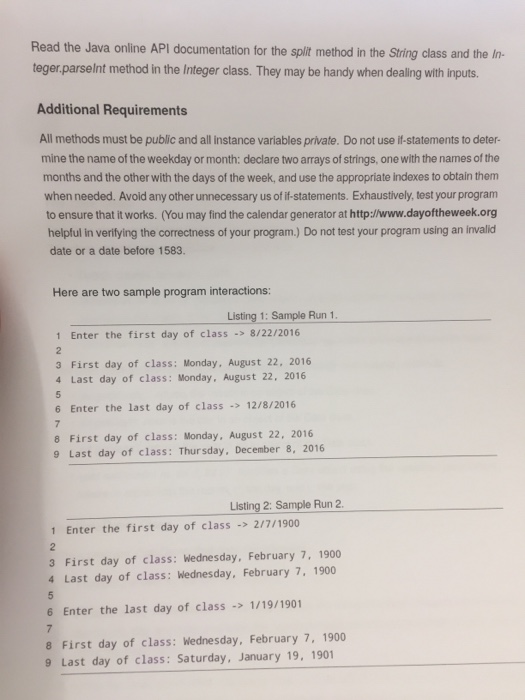 Solved Implementing a Gregorian Date Class Implement a basic | Chegg.com Solved Implementing a Gregorian Date Class Implement a basic | Chegg.com