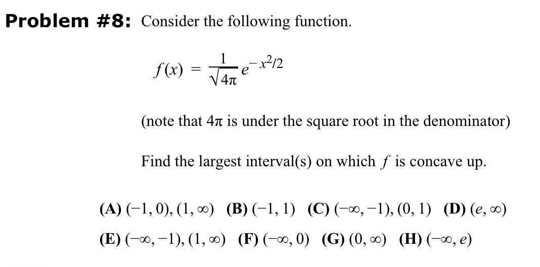 Solved (x)=14π2e-x22(note that 4π ﻿is under the square root | Chegg.com