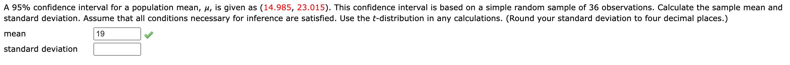 Solved mean standard deviation | Chegg.com