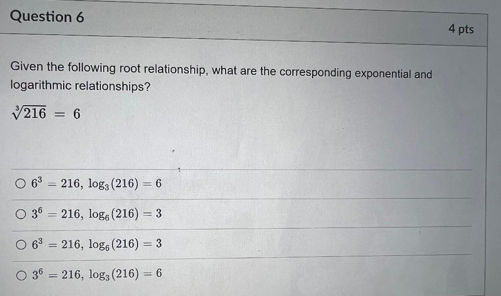 Solved Given the following root relationship, what are the | Chegg.com