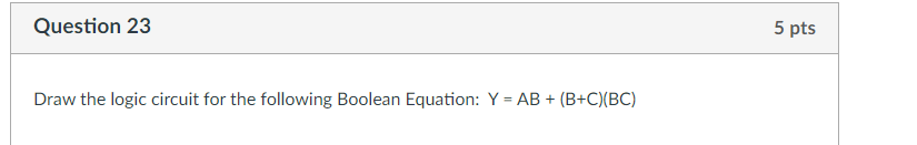 Solved Draw the logic circuit for the following Boolean | Chegg.com