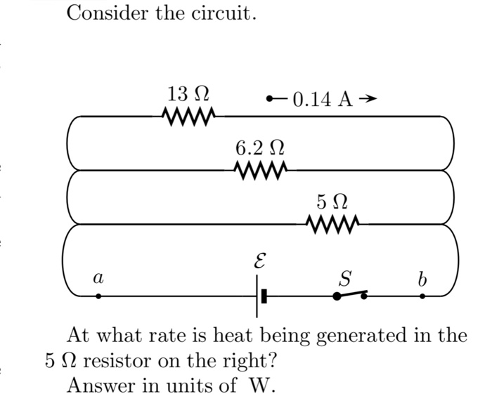 Solved At what rate is heat being generated in the 5 Ω | Chegg.com